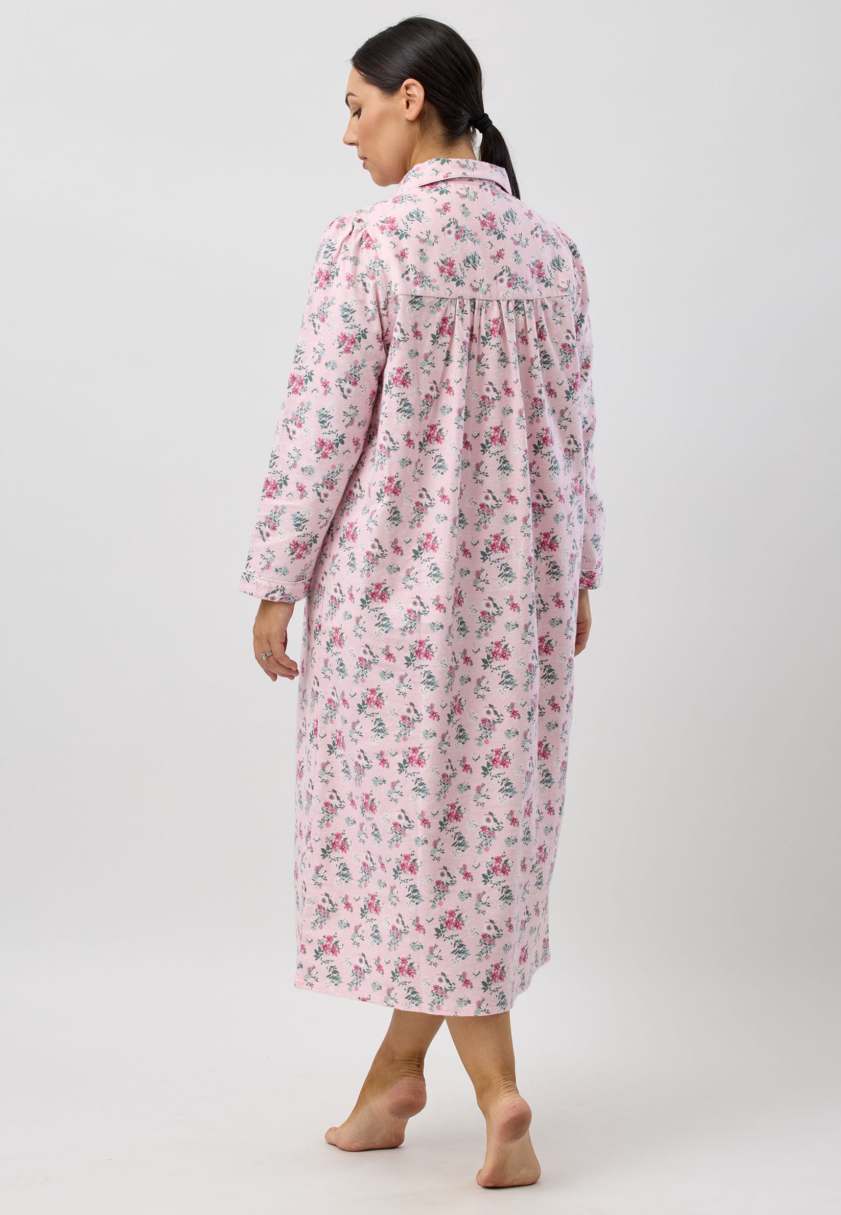 Schrank Long Cotton Flannelette Nightie in Pink SK612C5 – Matilda Jane ...